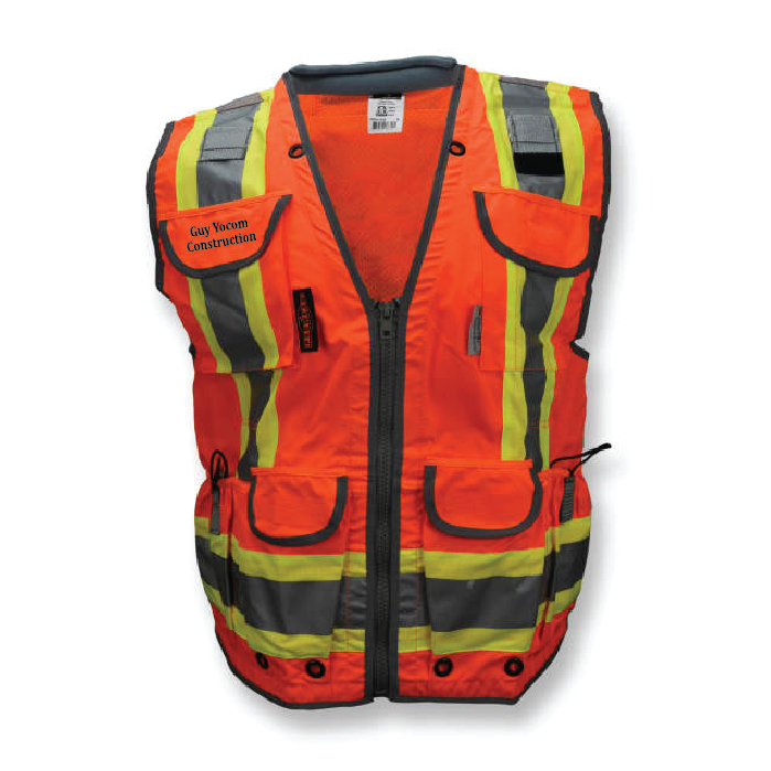 SV55 Class II Engineers Safety Vest - Custom GYC — We-Do Equipment & Supply